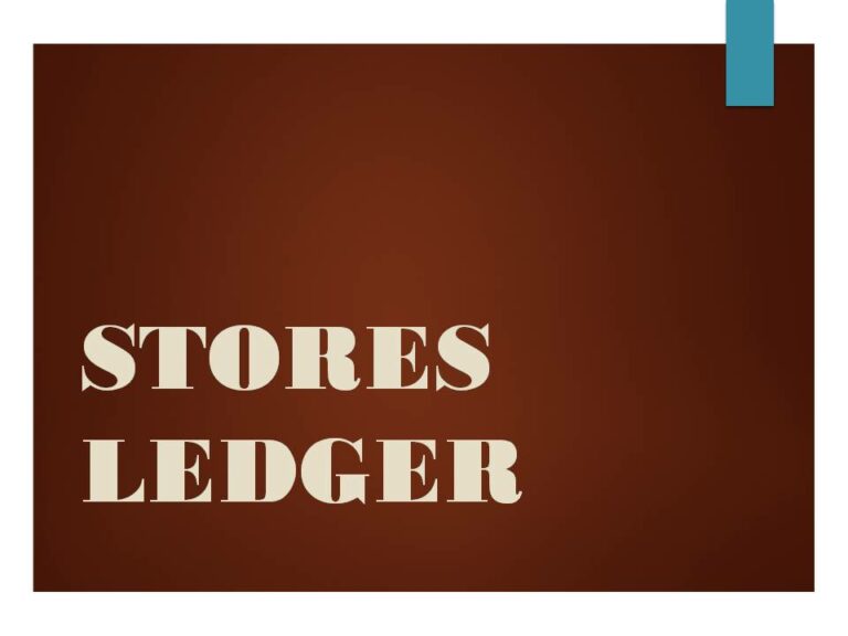 STORE LEDGER - 100% SCORING NOTES - COMMERCEIETS