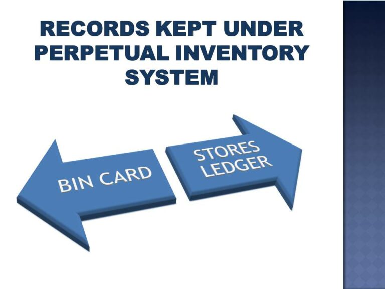 PERPETUAL INVENTORY SYSTEM - 100% SCORING NOTES - COMMERCEIETS