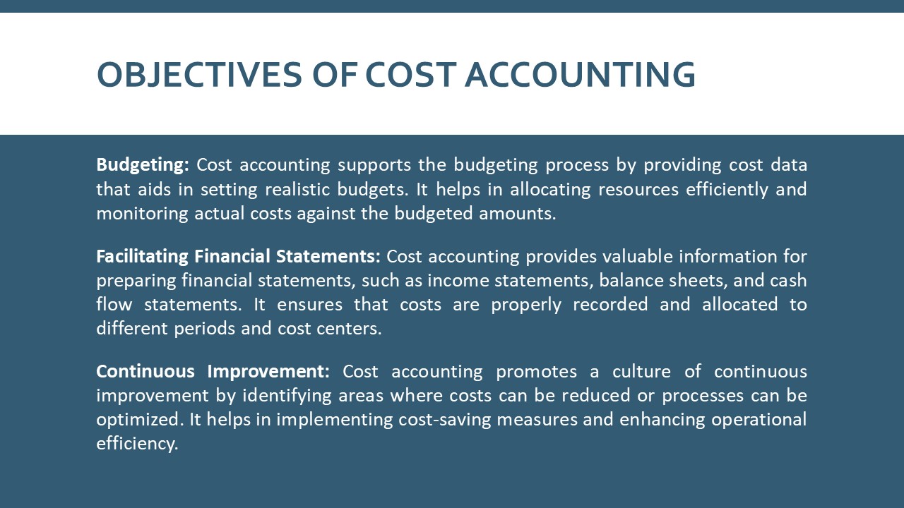 Top 10 Objectives of Cost Accounting - COMMERCEIETS