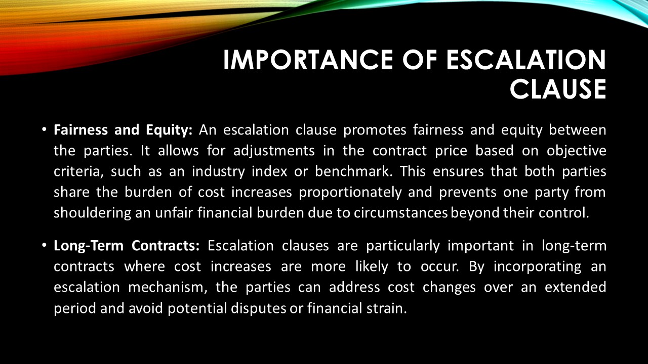 Escalation clause in Contract Costing, Importance with Example ...